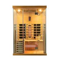 China Full Spectrum And Stove Heater Wooden Indoor Infrared Steam Sauna Combine for sale