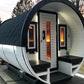 China Easy To Install Red Cedar Barrel Sauna Outdoor For 8 Person for sale