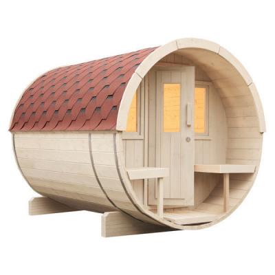 China Outdoor Use Solid Wood Canadian Red Cedar Sauna Luxury Large Size for sale