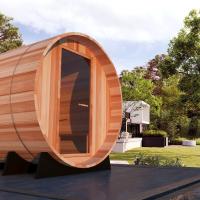China 1 Year Warranty Wood Barrel Sauna For Home And Commercial Use for sale