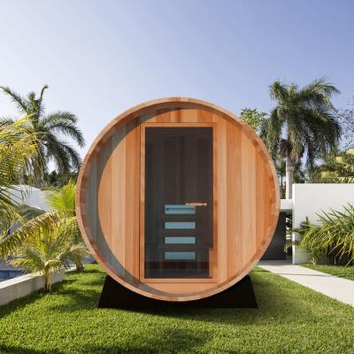 China 1 Year Warranty Wood Barrel Sauna For Home And Commercial Use for sale