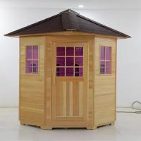 China Canadian Hemlock / Red Cedar Material Low EMF Infrared Sauna 100 - 178kg Capacity for sale