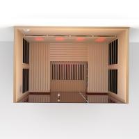 China Standard Configuration Wood Color Far Infrared Sauna With Full Spectrum for sale