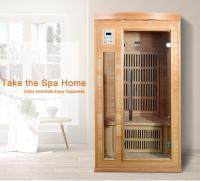 China Family Indoor Solid Wood Carbon Panel Heater Far Infrared Sauna Room For 2 Person for sale