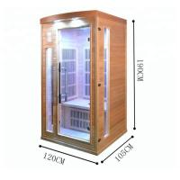 China 1750W Luxury Wooden Far Infrared Dry Sauna Room Indoor For 2 Person for sale