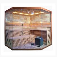 China Luxury Hemlock / Red Cedar Wood Indoor Steam Sauna Room For 6 Person for sale