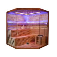 China Luxury Hemlock / Red Cedar Wood Indoor Steam Sauna Room For 6 Person for sale