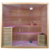 China Solid Wood Canadian Hemlock Dry Steam Sauna Room 4 People Indoor Use for sale