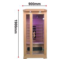 China Ceramic Heater Hemlock Home Sauna Room Wood Color Computer Control Panel for sale