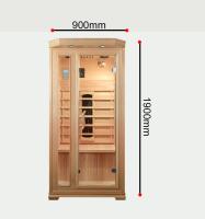 China Ceramic Heater Hemlock Home Sauna Room Wood Color Computer Control Panel for sale