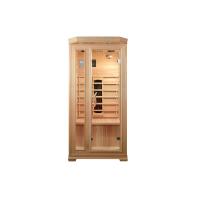 China 1750W Hemlock / Cedar Home Sauna Room With Safety System In Wood Color Rectangular Shape for sale