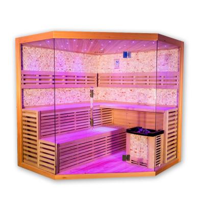 China Hemlock Steam Sauna With Ozone Generator 1800L*1800W*2100H Mm for sale