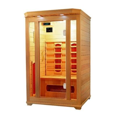 China 2 Person Rectangular Home Sauna Room 1750W Power 20' / 40' HQ26 / 54PCS Packing for sale