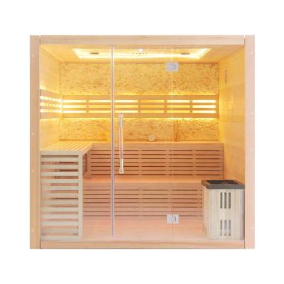 China 6KW Stove Heater Steam Sauna Room 1800L*1500W*2100H / 2000L*1700W*2100H / 2200L*2000W*2100H Mm for sale