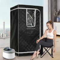 China Full Size Portable Steam Sauna With Time Control 0 - 99 Minutes And Transparent Windows for sale