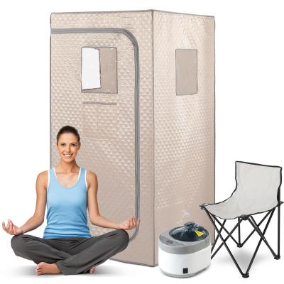 China Waterproof Cloth Full Size Portable Steam Sauna Tent 1500W For Relax for sale
