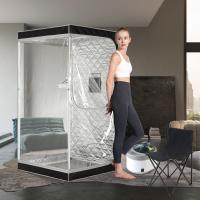 China Transparent Windows Portable Steam Sauna Saving Time For Gym Or Sauna Salon Effect for sale