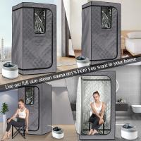China 110 - 120V AC 60Hz Folding Portable Sauna Tent Big Size Style Home Use for sale