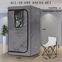 China 110 - 120V AC 60Hz Portable Steam Sauna With Transparent Windows Design for sale