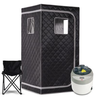 China 1500W 4L Full Body Home Portable Steam Sauna Set With Time Control 0 - 99 Minutes for sale
