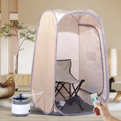 China One Person Home Sauna Portable Wet Steam Sauna For Relaxation for sale