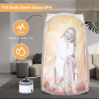 China Full Size Portable Steam Sauna Home Spa Indoor Portable Pop Up Sauna for sale