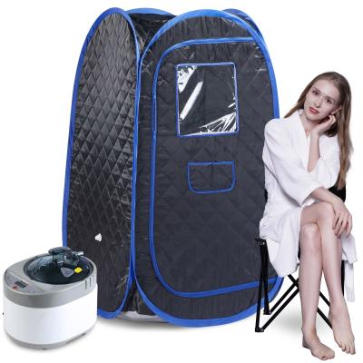 China Waterproof Cloth One Person Sauna Tent Portable Steam Sauna With 1500W Power for sale