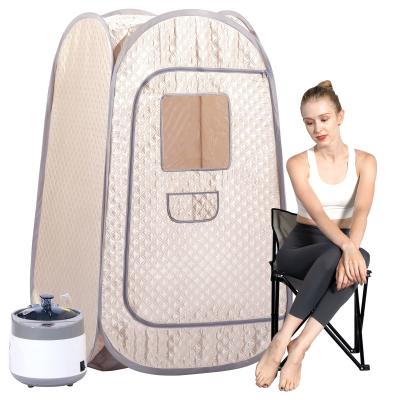 China Home Foldable Standing Portable Pop Up Sauna Full Body Personal Sauna Tent for sale
