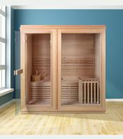 China Traditional Dry Indoor Home Steam Sauna Room With Stove And Stone for sale