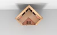 China Customized Luxury Prefabricated Wooden Indoor Sweat Infrared Sauna Room 5 Person for sale