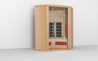 China Steam Wooden Indoor Corner Infrared Sauna Room Hemlock Red Cedar Material for sale