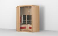 China Steam Wooden Indoor Corner Infrared Sauna Room Hemlock Red Cedar Material for sale