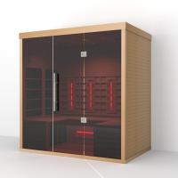China Digital Controller Hemlock Sauna Rooms Far Infrared Sauna Room 4 Person for sale