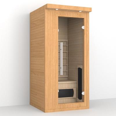China Indoor Sauna Room 1 - 2 Person Far Infrared Sauna With Red Light Capsule for sale