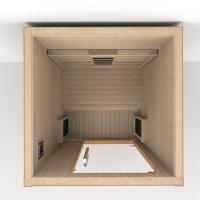 China Indoor Sauna Room 1 - 2 Person Far Infrared Sauna With Red Light Capsule for sale
