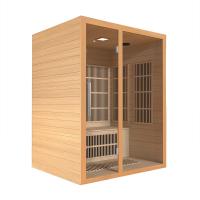China Smartmak 2100W 3 Person Far Infrared Sauna Room Home Infrared Sauna For Spa for sale