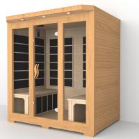 China Smartmak Low Emf Near Infrared Sauna 4 Person Red Cedar Infrared Sauna for sale