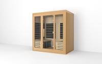China ODM OEM Solid Wood Large Far Infrared Sauna Room For 4 Person Size for sale