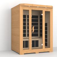 China Luxury Home Indoor 3 Person Full Spectrum Infrared Sauna Room For Spa for sale