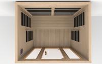 China Luxury Home Indoor 3 Person Full Spectrum Infrared Sauna Room For Spa for sale