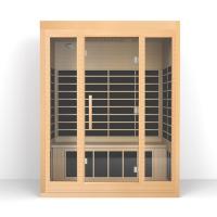 China Traditional Home Low Emf Near Far Infrared Sauna Red Cedar Material For 3 Person Size for sale