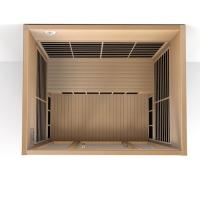 China Traditional Home Low Emf Near Far Infrared Sauna Red Cedar Material For 3 Person Size for sale