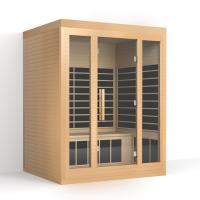 China Traditional Home Low Emf Near Far Infrared Sauna Red Cedar Material For 3 Person Size for sale