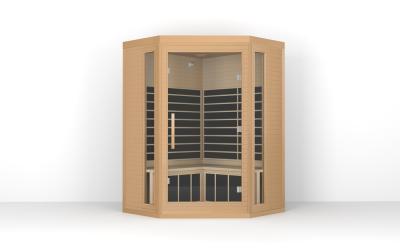 China Traditional Luxury Infrared Sauna 3 Person Red Cedar Infrared Sauna for sale