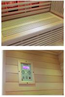 China Carbon Fiber Heater Hemlock Far Infrared Sauna 2 Person Size Sauna Room for sale