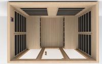 China Low Emf Near Infrared Sauna 4 Person Red Cedar Infrared Sauna for sale