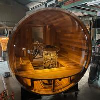 China Lowest Price Outdoor Steam Cedar Wood Barrel Sauna China Manufactures for sale