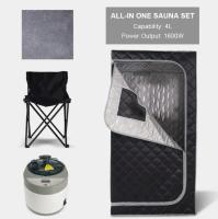 China Full Body Home Steam Sauna Set, 4L Steamer Large Portable Foldable Steam Sauna 1-2 Person for sale