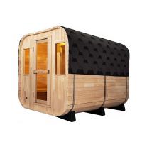 China Luxury 5-6 Person Full Glass Door Outdoor Dry Sauna With Bluetooth Music System for sale