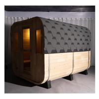 China Luxury 5-6 Person Full Glass Door Outdoor Dry Sauna With Bluetooth Music System for sale